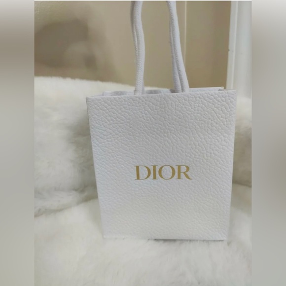 Dior | Bags | Dior White Classic Pebble Texture Paper Gift Shopping Bag ...